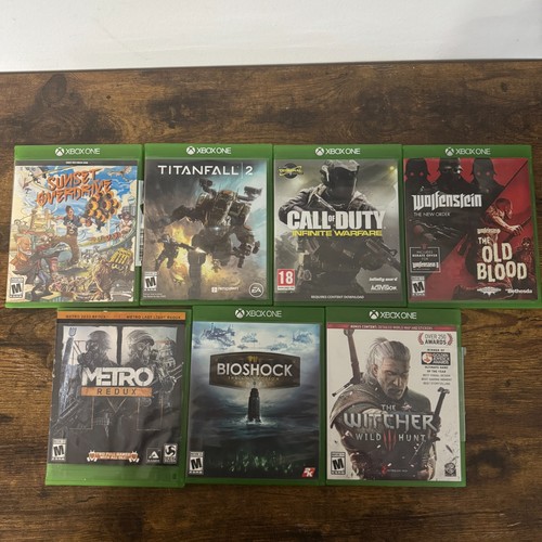 Xbox One Game Lot of 7 Games - Tested - Call of Duty, The Witcher ...