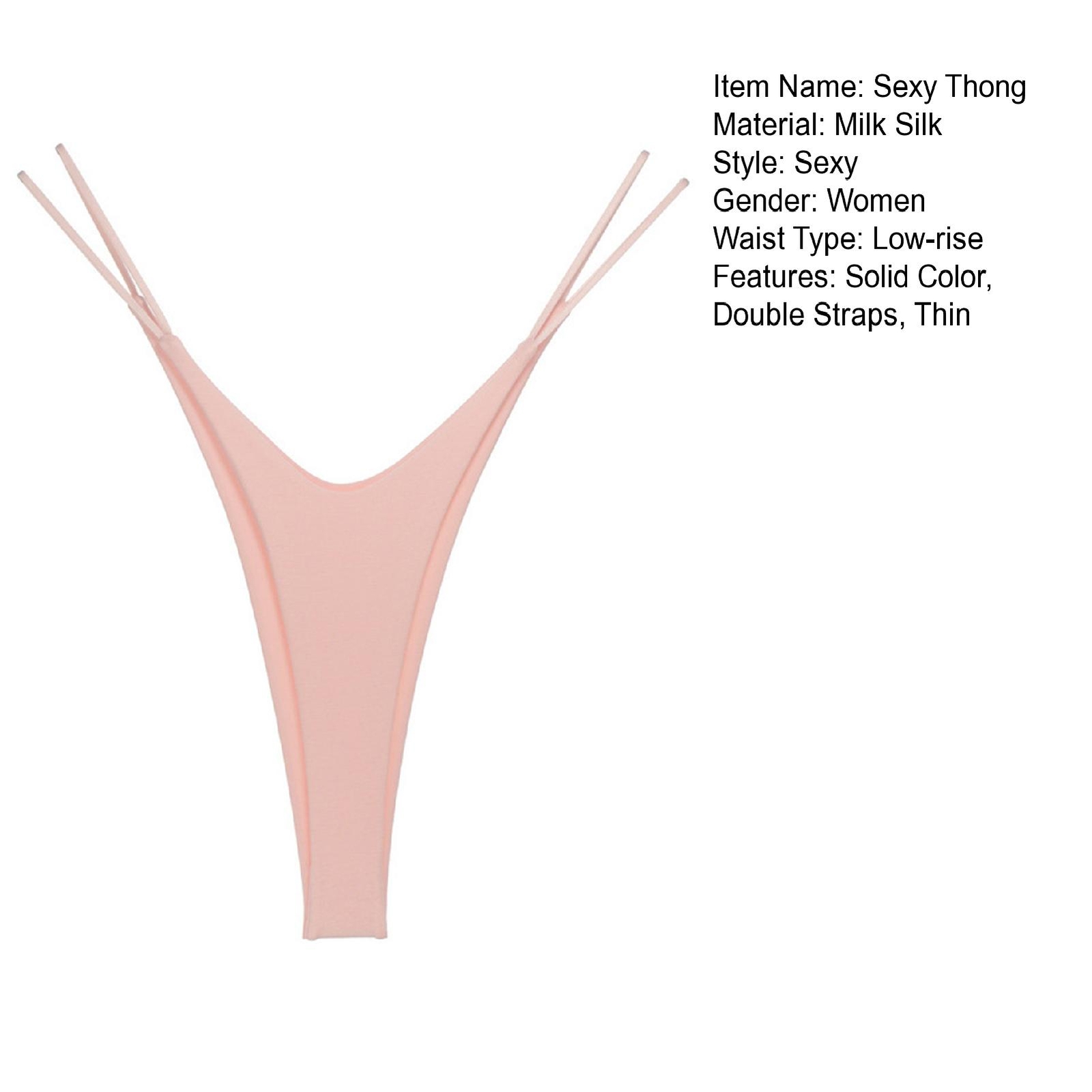 Sexy G-string T-shape Protective Sexy Double Straps Bikini Style Thong ...