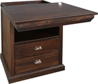 Nightstand End Side Compartment Concealment Table Wooden Hidden Storage ...