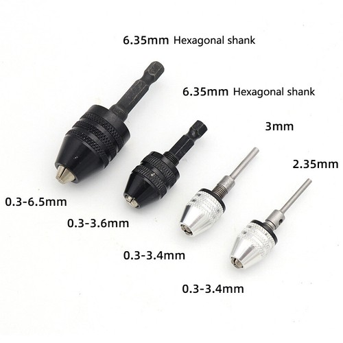 Multi Keyless Drill Chuck Quick Change Adapter Shank For Dremel ...