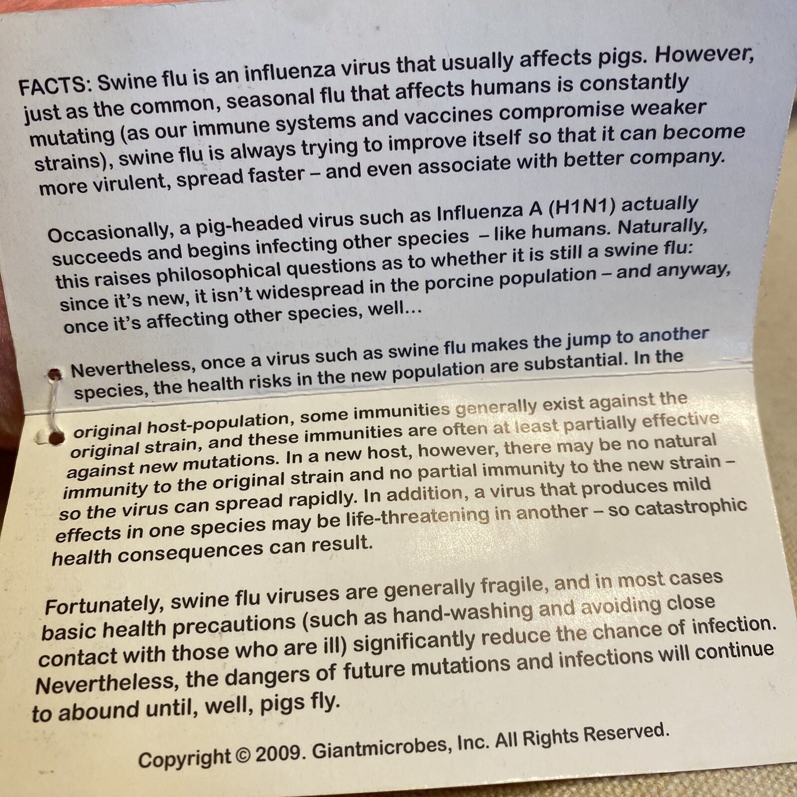 GIANT MICROBES-SWINE FLU-Plush Influenza Pig Virus H1N1 | eBay