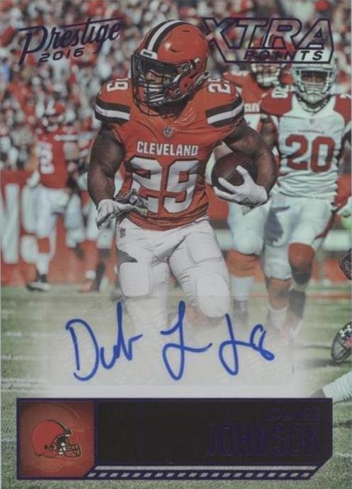 2016 Panini Prestige - Veteran Signatures Duke Johnson #44 Xtra Points ...