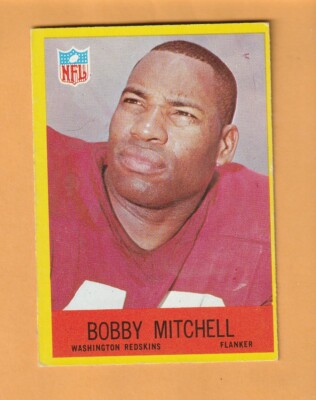 Bobby Mitchell Washington Redskins 1967 Philadelphia #186 HOF Illinois ...