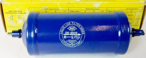 ALCO EK-303S LIQUID LINE FILTER-DRIER, EXTRA-CLEAN, 3/8" ODF INLET ...