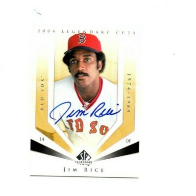 Jim Rice autograph signed 2004 Upper Deck baseball card Boston Red Sox ...