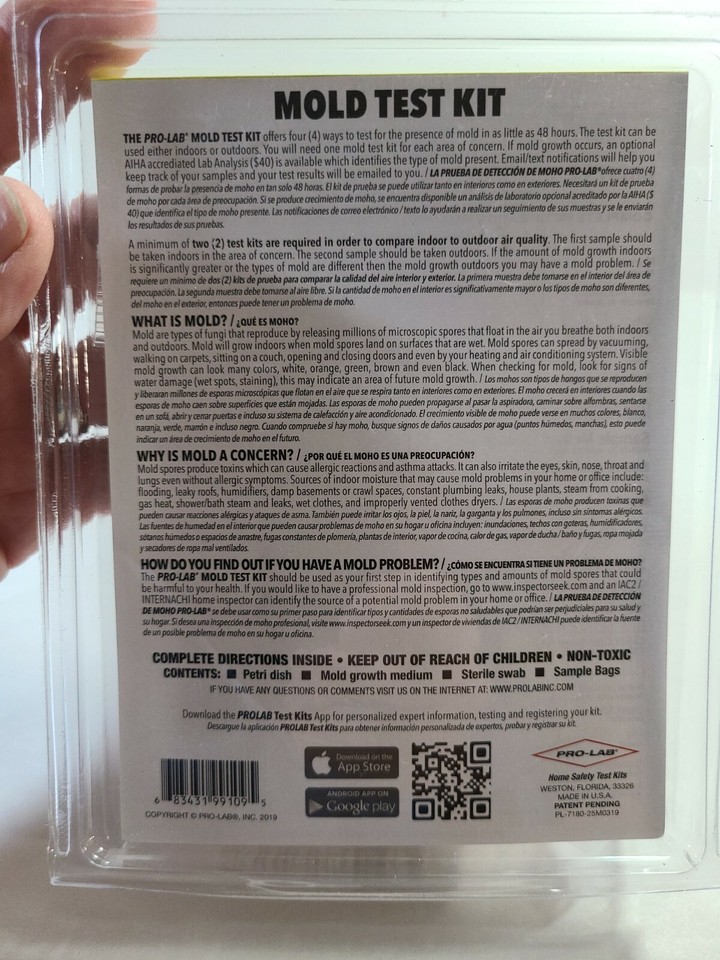 PRO-LAB Mold Test Kit #MO109 - Made In USA | eBay