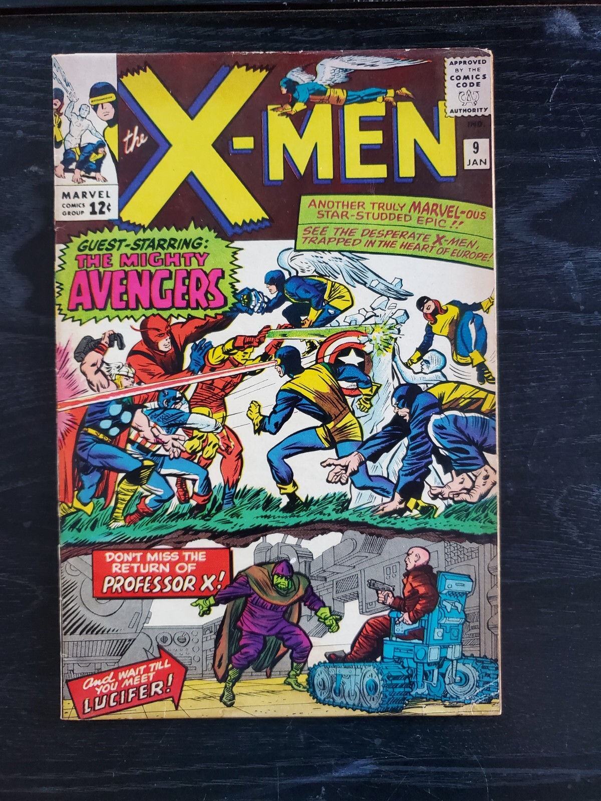 Nice X-Men #9, Marvel, 1965, 1st appearance of Lucifer, The Avengers ...