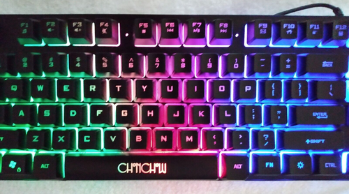 LED Backlit Rainbow Gaming Keyboard USB Wired Ergonomic Design | eBay