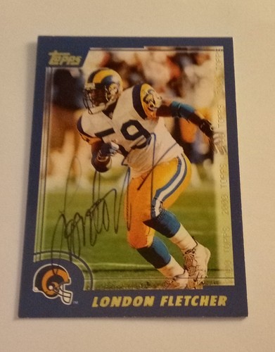 2000 Topps In-Person Autograph London Fletcher St. Louis Rams | eBay