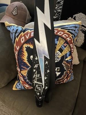 Ace Frehley Signed Jodi Head Leather Guitar Strap | eBay
