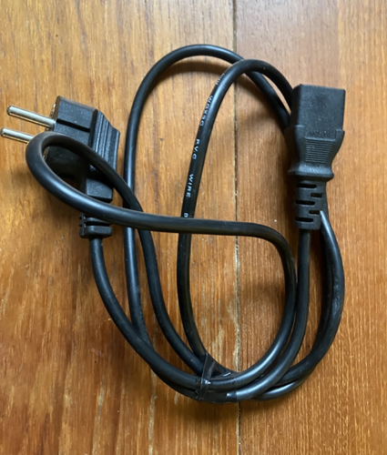IEC Mains Power Cable Monitor PC Kettle C13 Lead EU 2 Pin EURO Schuko ...