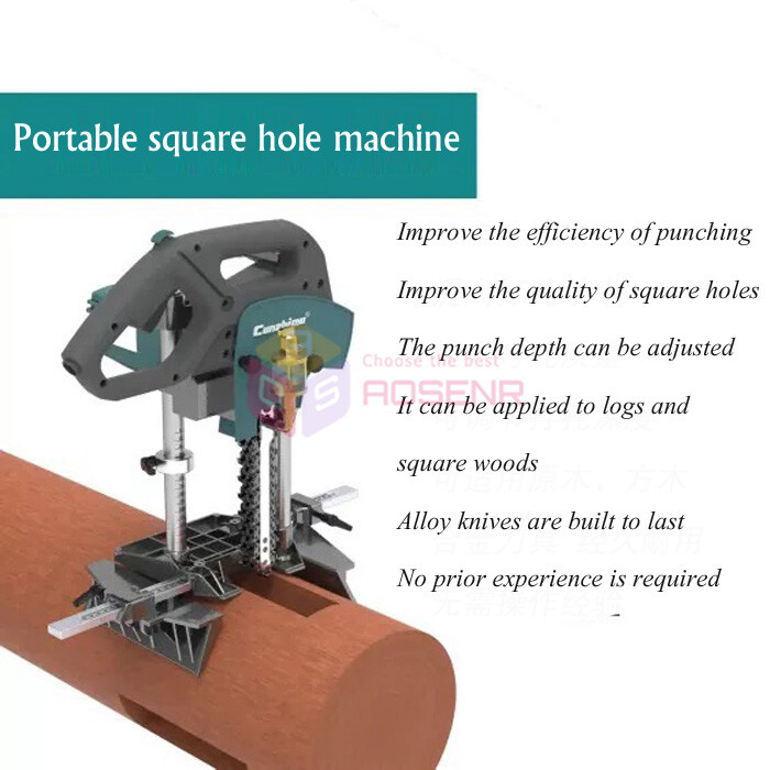 Mortising Machine Woodworking Portable Square Hole Machine Tenon Making ...