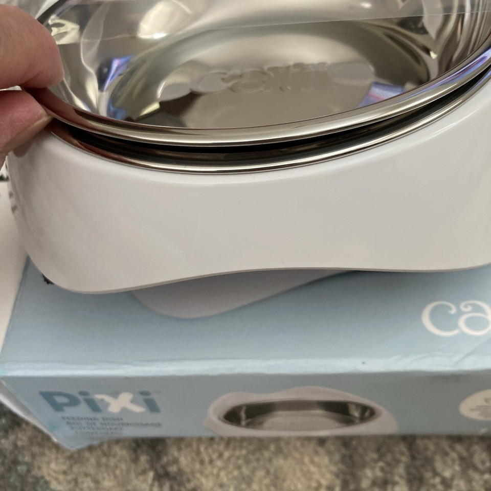 Catit PIXI Feeding Dish Cat Food 2 Stainless Steel Dishes, includes ...