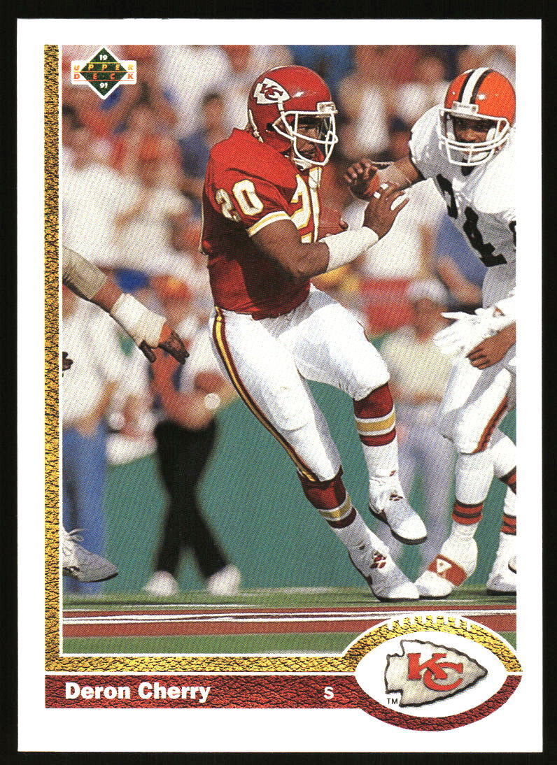 1991 Upper Deck Deron Cherry #374 Kansas City Chiefs | eBay