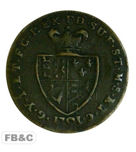 1701 George III Spade Guinea Counter Token - George Iliffe & Frederick ...