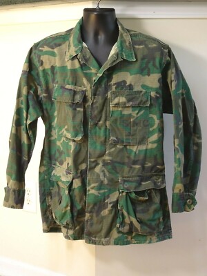 USGI Post-Vietnam Era USMC ERDL Camouflage Hot Weather Coat Jacket ...