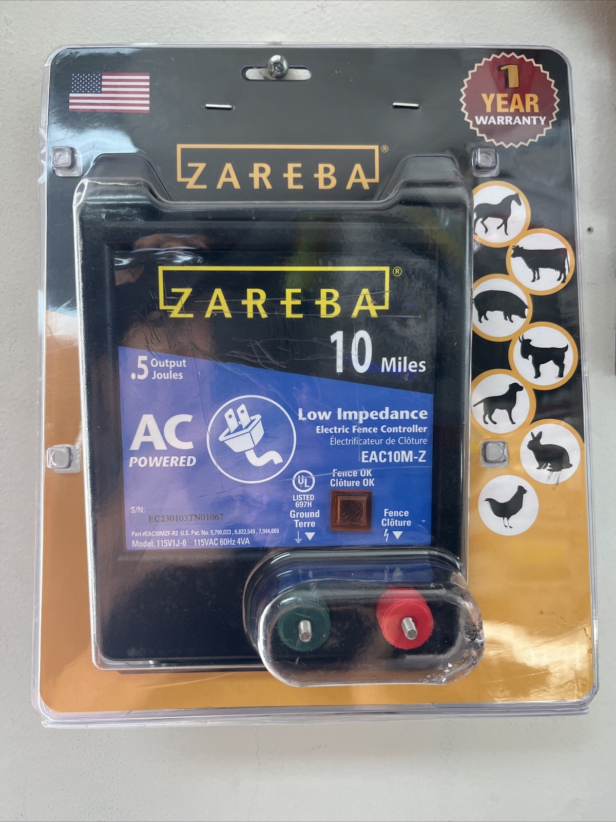 Zareba 10-Mile Low Impedance Energizer | eBay