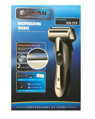 Sonar Dual Cutter Shaver SN319 - Micro-USB Rechargeable | Precision ...