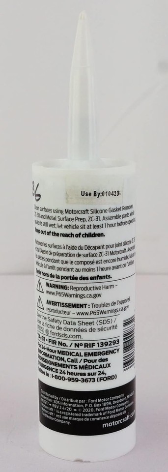 Genuine OEM TA31 Ford Motorcraft RTV Silicone Sealant Grey Oil Pan | eBay