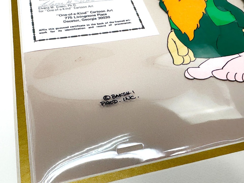 Bakshi Wizards Animation Cels + Sketches Avatar Weehawk COA Original ...