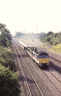 35mm Railway Slide - BR Diesel Electric Class 47. 47805 @ Didcot East ...