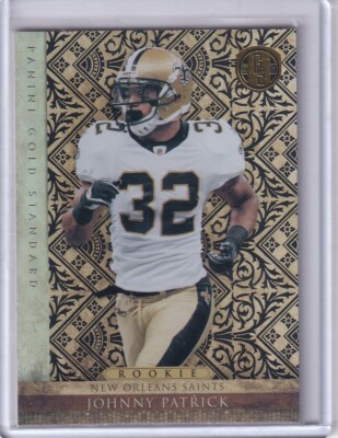 JOHNNY PATRICK 2011 Panini Gold Standard Black Gold #197 10/10 Saints ...