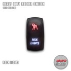 RED WHITE Laser Etched LED Rocker Switch Dual Light 20A 12V ON OFF ...
