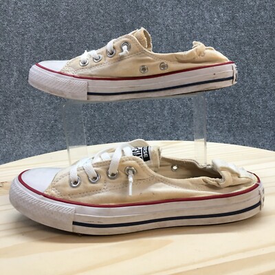 Cream Lace Converse Shoes