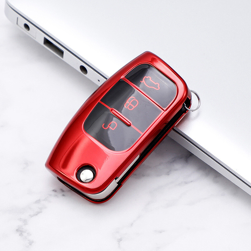 TPU Key Rings Cover Protect Shell Case For Ford Fiesta Focus 2 Ecosport ...