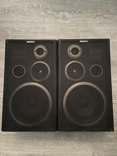Sony SS-D117 Speakers Pair Tested Pair of Bookshelf speakers | eBay