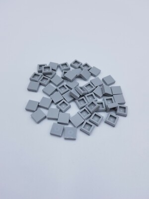 LEGO LOT 50 X TILE 1X1 LIGHT BLUISH GRAY REF 3070 / 4211415 *NEUF* | eBay