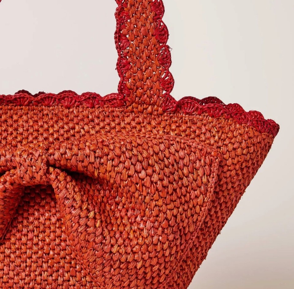 Raffia Bow Red Tote Bag - Kate Spade x Target *BRAND NEW WITH TAGS* | eBay