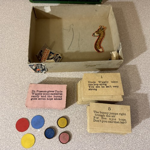 Uncle Wiggly Vintage 4718 Game Box With Original Cards And Pieces Rare ...