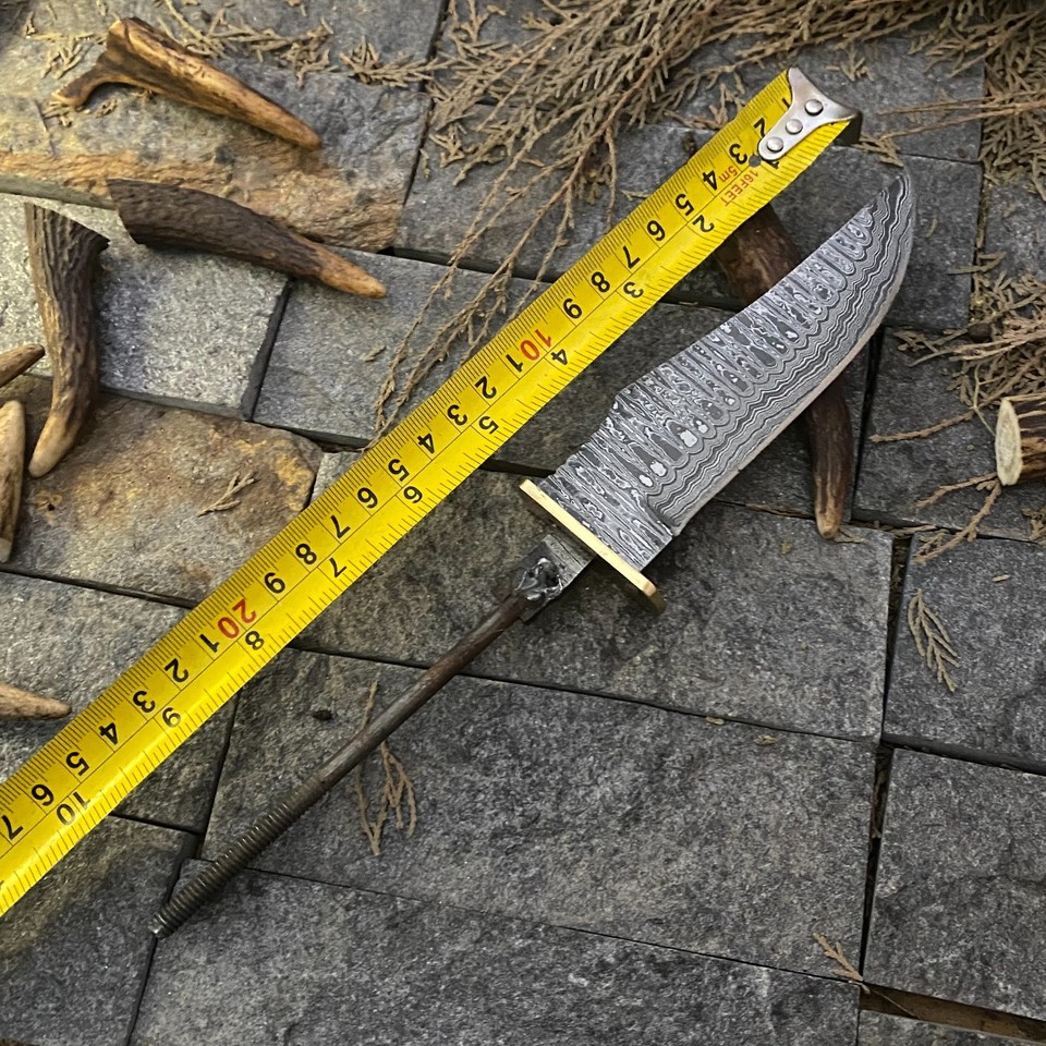 Custom Hand Forged Damascus Steel Rat Tail Blank Blade Knife Making ...