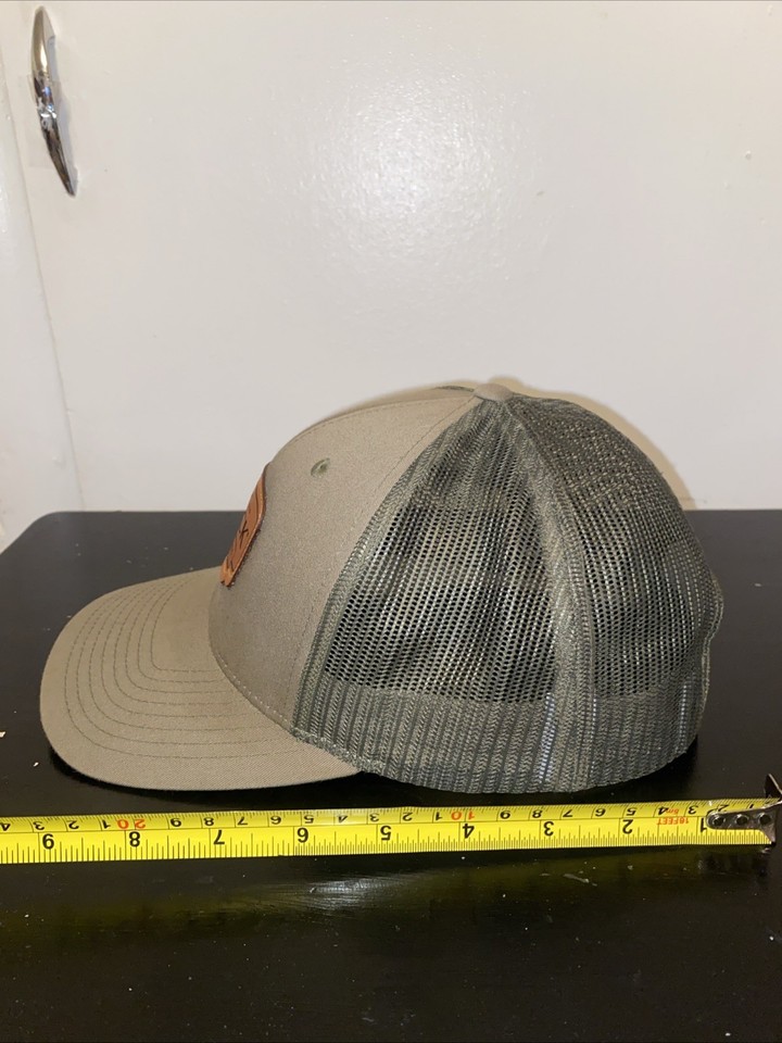 Buck Knives Hat Cap Snap Back Men’s Olive Green Black Trucker Mesh ...