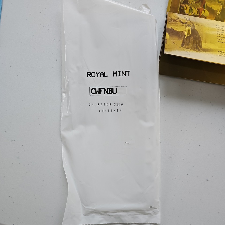 Lady with the lamp £5 coin Florence Nightingale 150th Anniversary ...