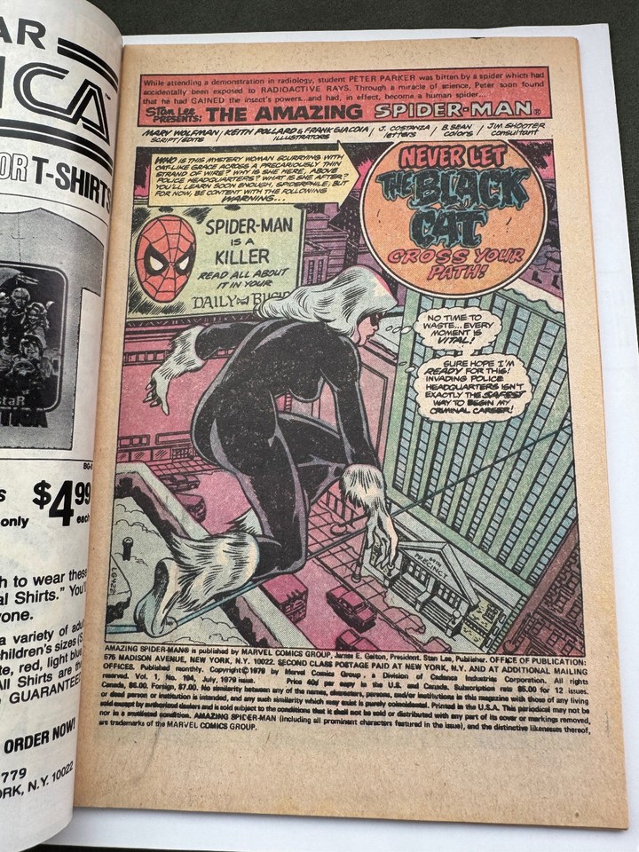 The Amazing Spider-Man #194 Newsstand 1979 Beautiful Comic Book! 1st ...