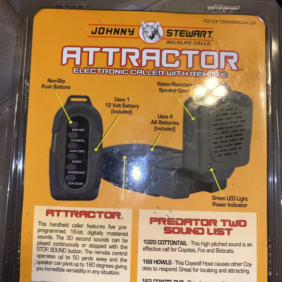 NEW Johnny Stewart Predator Two Attractor Electronic Predator Call 50 ...