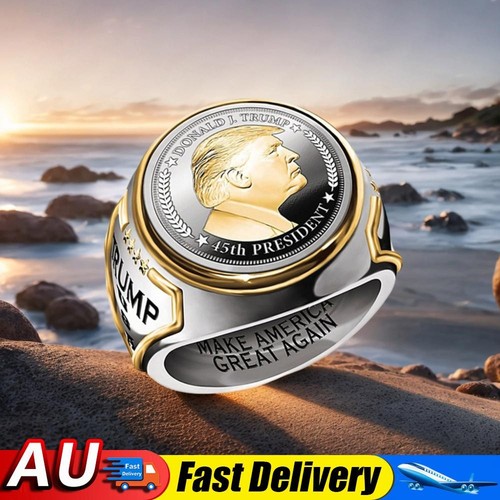 US President Trump Ring Make America Great Again Fashion Ring for Men ...