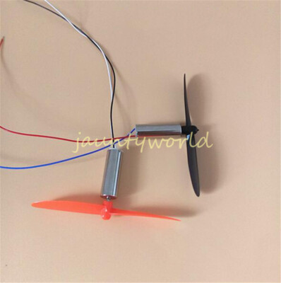 2PCS Lot 7*20MM Mini Model Helicopter Coreless DC Motor with Propeller ...