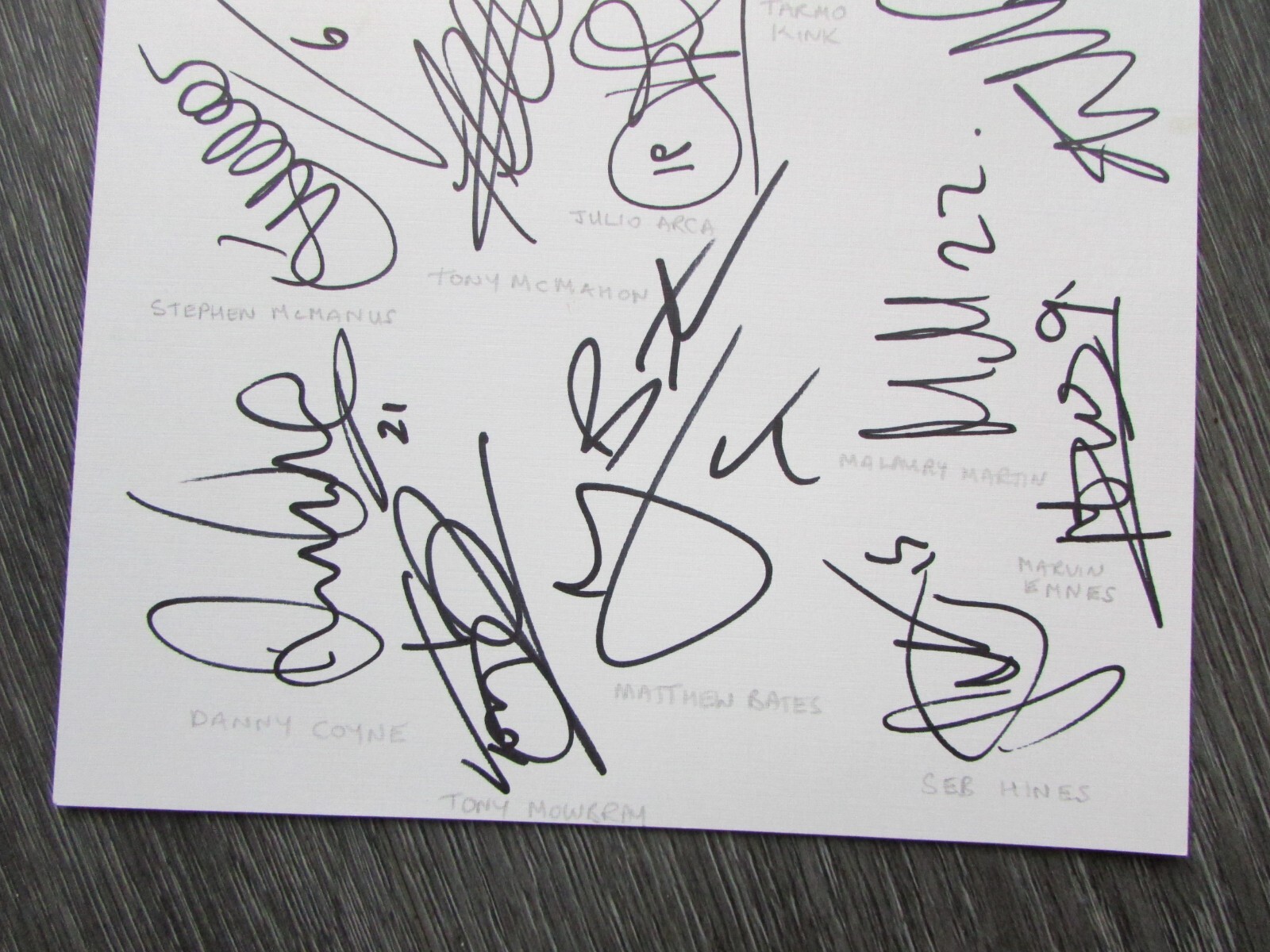 Middlesbrough Football Club 2011 - 2012 Hand Signed Autographed Team ...