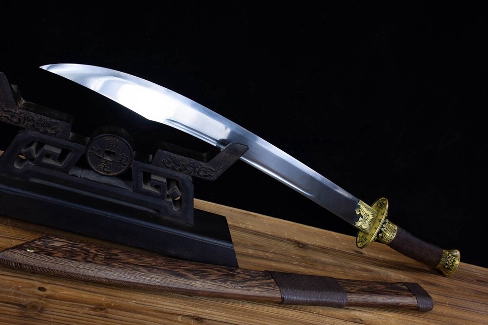 Battle Ready Chinese Kung Fu Sword Broadsword Sharp 1095 Carbon Steel ...