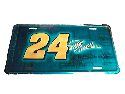 Jeff Gordon # 24 DUPONT METAL LICENSE PLATE ! FAST SHIPPING ! | eBay