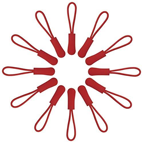 20PCS Red Bright Zipper Puller Helper Nylon Zipper Pulls Tab | eBay