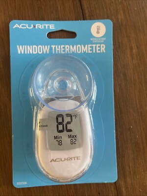 Acu-Rite Indoor Outdoor Temperature Digital Window Thermometer - BRAND ...