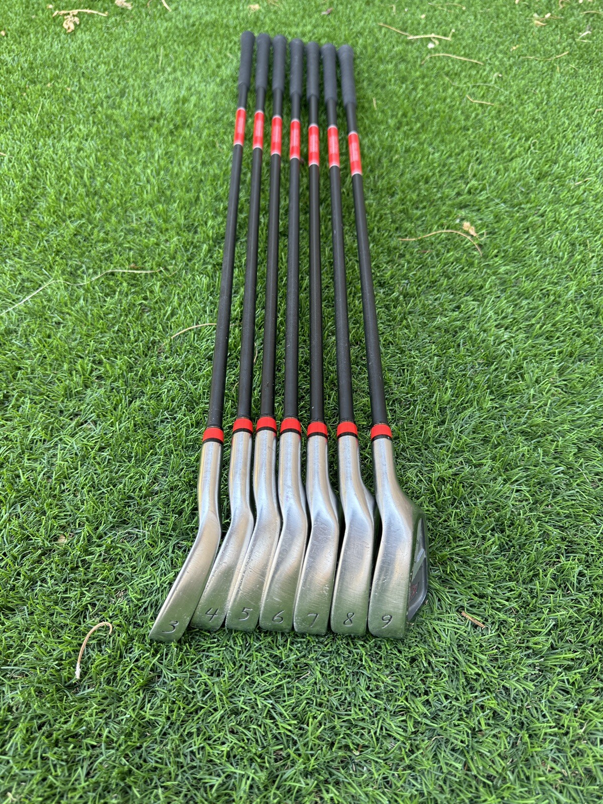 John Daly JC-2 Stainless Iron Set 3-9 JCS-2 R-Flex Graphite Shafts John ...