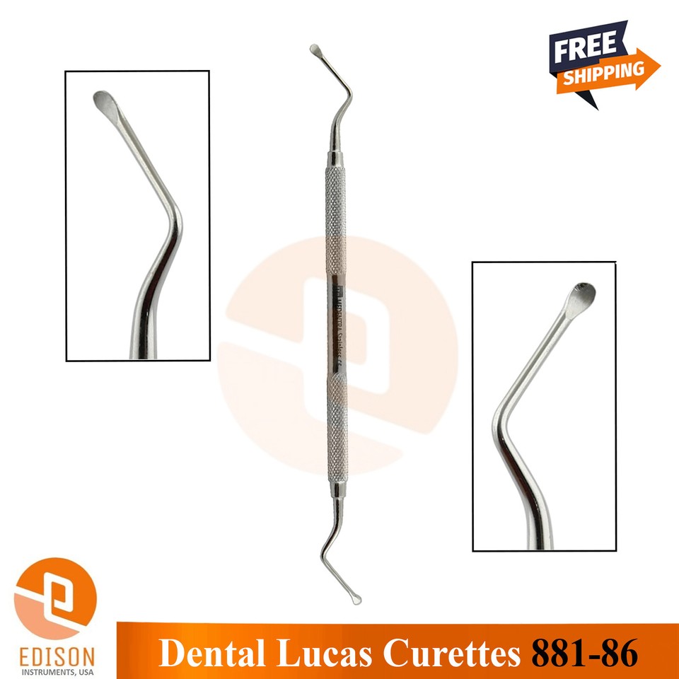 Surgical Lucas Bone Curette #881-86 Extraction Surgery Dental ...