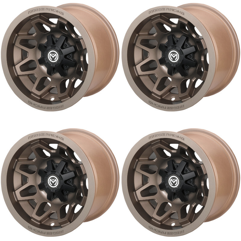 4 ATV/UTV Wheels Set 12in Moose 416X Bronze 4/110 4+3 IRS | eBay