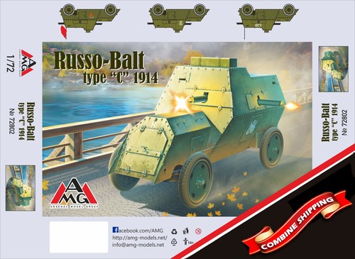 AMG 72321 Russo-Balt type "C" 1914 scale plastic model kit 1/72 | eBay