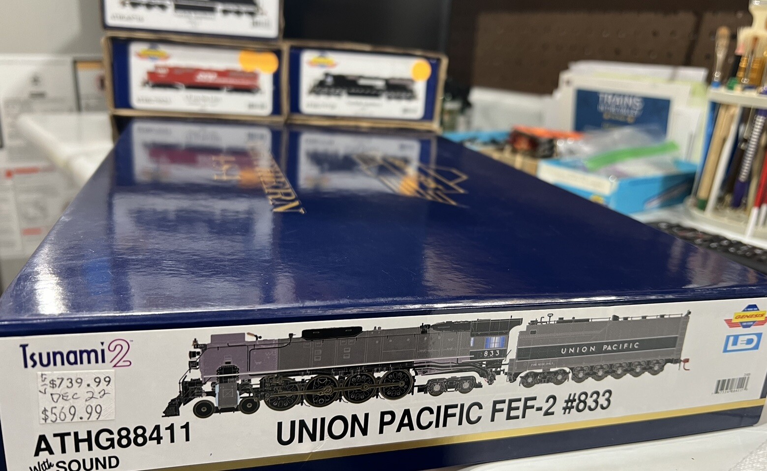 New Athearn Genesis FEF-2 4-8-4 UP Union Pacific #833 DCC/Sound/LED ...